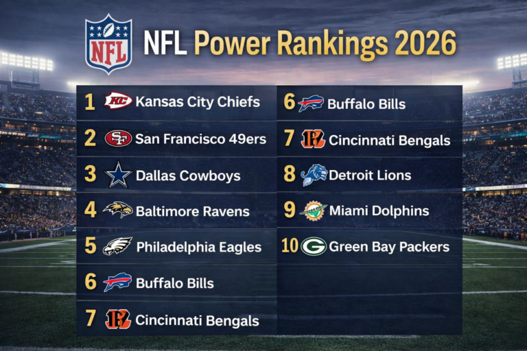 NFL Power Rankings 2026: Updated Team Rankings & Super Bowl Contenders ...
